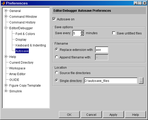 Automatically Save Backup M Files With The Matlab Editor Matlab And Simulink