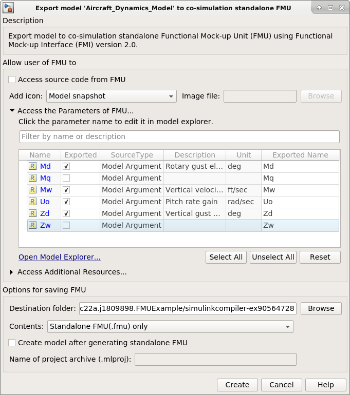 Export Simulink Model with Protected Model and FMU Import Block to ...