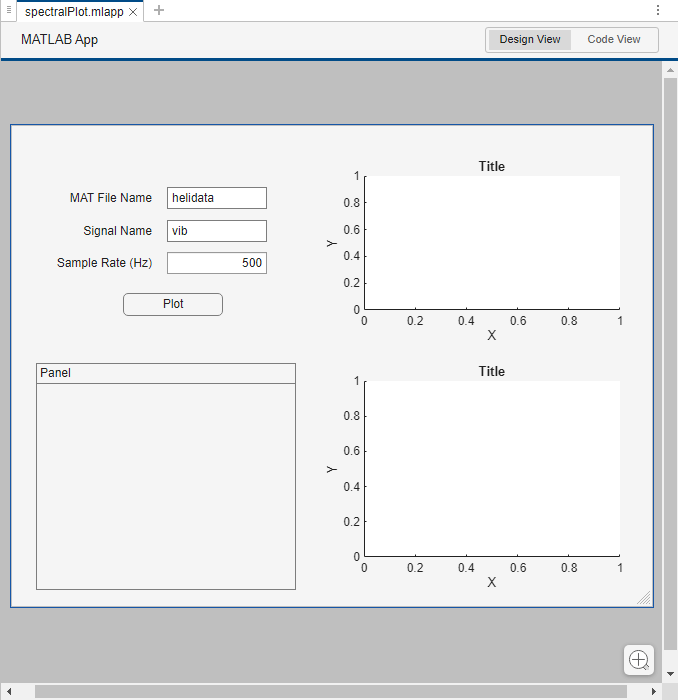 Plot Spectral Representations of Signal in App Designer - MATLAB & Simulink