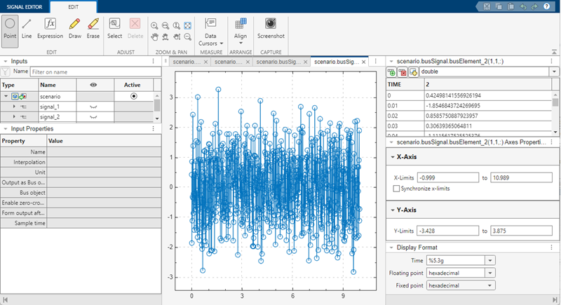 Interact with Signal Editor Tool from Signal Editor Block - MATLAB ...